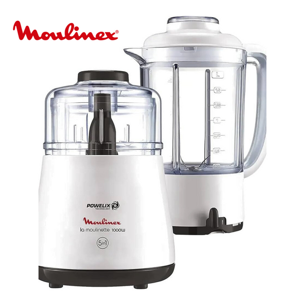 Moulinex Chopper With Blender |1000 Watt |1.5 Liter – Al Karam Store